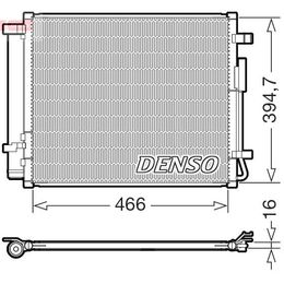 DENSO Kondensator, Klimaanlage dcn41032 f&uuml;r HYUNDAI