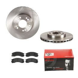Brembo Bremsensatz, Scheibenbremse 142053871 Vorderachse innenbel&uuml;ftet 276mm 24mm f&uuml;r MITSUBISHI EAGLE DODGE NISSAN