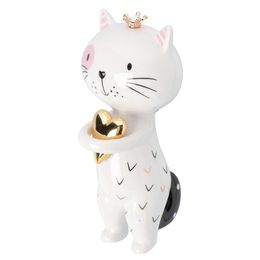 my home Deko-Figur Katze aus Keramik