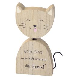 my home Deko-Aufsteller Katze mit Schriftzug