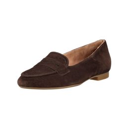 Slipper Paul Green "Paul Green Slipper Veloursleder", Damen, Gr. 36, dunkelbraun, Veloursleder, Schuhe Slipper