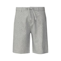 Shorts s.Oliver, Herren, Gr. 31, N-Gr, grau, Web, Obermaterial: 55% Leinen, 45% Baumwolle, meliert, normal kniefrei, Hosen Shorts, Sommershorts mit Leinen
