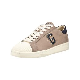 Sneaker Gant "Gant Sneaker Leder", Herren, Gr. 41, hellgrau, Leder, Schuhe Sneaker