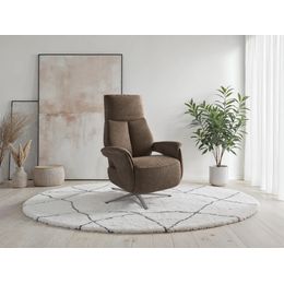 Sit & More TV-Sessel SIT & MORE "TV Lazy", braun, B:75cm H:117cm T:85cm, 100% Polyester, Sessel, zur Auswahl mit Herz-Waage-Position