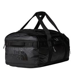 Sporttasche The North Face "BASE CAMP VOYAGER DUFFEL 62L", schwarz (tnf schwarz, asphalt grau), Obermaterial: 100% Polyester, Taschen Sporttasche, mit Laptopfach, mit Au&szlig;entasche mit Rei&szlig;verschluss