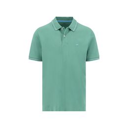 Poloshirt Fynch-Hatton, Damen, Gr. L, jade, Web, Obermaterial: 100% Baumwolle, unifarben, regular fit normal, ohne Ausschnitt, gerader Abschluss kontrastfarben, Shirts, mit Logo Stickerei