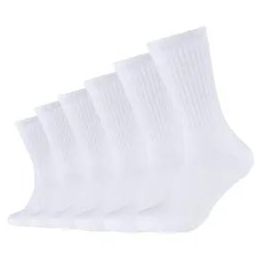 Socken s.Oliver "6er Pack", Damen, Gr. 35-38, wei&szlig;, 68% Baumwolle, 30% Polyester, 2% Elastodien, uni, Socken Socken