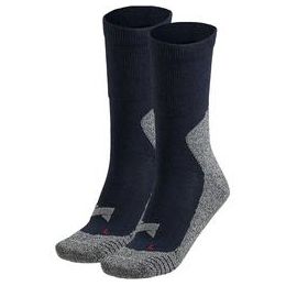 Wandersocken XTREME SOCKSWEAR, Damen, Gr. 42 (44), blau (multi marine), Materialmix, bestickt, normal, Socken, Gepolsterte Unisex Wander-/ Sport- und Funktionssocken