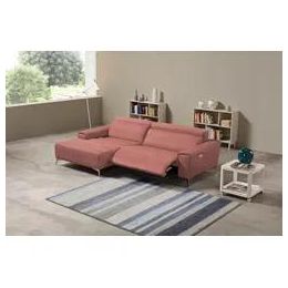 Ecksofa Egoitaliano "Suzette, Designsofa mit hohem Sitzkomfort", braun (chedar wood), B:266cm H:95cm T:163cm, Sofas, Ecksofa, mit Recamiere, inkl. 1 elektronischen Relaxfunktion, L-Form