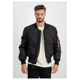 Winterjacke Alpha Industries "MA-1 Emb. Logo Puffer", Herren, Gr. 3XL, schwarz, Obermaterial: 100% Polyester; Futter: 100% Polyester; F&uuml;llung: 100% Polyester, Jacken Winterjacke