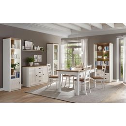 Wohnwand Home Affaire "Beauvais", wei&szlig;, B:300cm H:198cm T:43cm, Holzwerkstoff, Kastenm&ouml;bel-Sets, Wohnwand