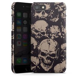 DeinDesign iPhone SE (2020) Handy Premium Case Smartphone Handyh&uuml;lle Schutzh&uuml;lle matt Totenkopf Gothic Halloween Premium Case