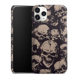 DeinDesign iPhone 11 Pro Max Handy Premium Case Smartphone Handyh&uuml;lle Schutzh&uuml;lle gl&auml;nzend Totenkopf Halloween Gothic Premium Case