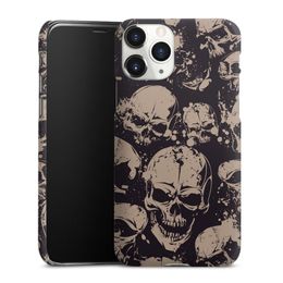 DeinDesign iPhone 11 Pro Handy Premium Case Smartphone Handyh&uuml;lle Schutzh&uuml;lle matt Totenkopf Gothic Halloween Premium Case
