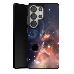 DeinDesign Galaxy S25 Ultra Handy Silikon H&uuml;lle Case schwarz Handyh&uuml;lle Star Space Galaxy