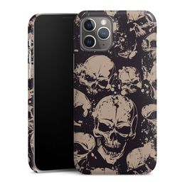 DeinDesign iPhone 12 Pro Handy Premium Case Smartphone Handyh&uuml;lle Schutzh&uuml;lle gl&auml;nzend Totenkopf Halloween Gothic Premium Case