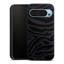 DeinDesign Google Pixel 9 Pro XL Handy Premium Silikon H&uuml;lle Handyh&uuml;lle schwarz Case Black Muster Silikon Premium Case