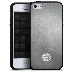 DeinDesign iPhone SE (2016-2019) Handy Silikon H&uuml;lle Case schwarz Handyh&uuml;lle Fc Bayern M&uuml;nchen Fcb Concrete