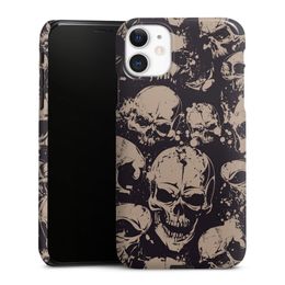 DeinDesign iPhone 11 Handy Premium Case Smartphone Handyh&uuml;lle Schutzh&uuml;lle gl&auml;nzend Totenkopf Gothic Halloween Premium Case