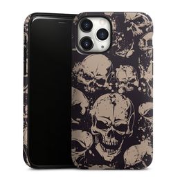 DeinDesign iPhone 11 Pro Handy Panzer Handyh&uuml;lle robuste Outdoor H&uuml;lle Schutzh&uuml;lle gl&auml;nzend Totenkopf Gothic Halloween Tough Case