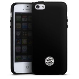 DeinDesign iPhone SE (2016-2019) Handy Silikon H&uuml;lle Case schwarz Handyh&uuml;lle Official Licensed Product Fc Bayern M&uuml;nchen Fcb