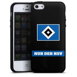DeinDesign iPhone SE (2016-2019) Handy Silikon H&uuml;lle Case schwarz Handyh&uuml;lle Hamburger Sv Statement Hsv