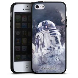 DeinDesign iPhone SE (2016-2019) Handy Silikon H&uuml;lle Case schwarz Handyh&uuml;lle Robot Star Wars Merchandise