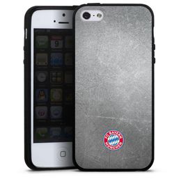 DeinDesign iPhone SE (2016-2019) Handy Silikon H&uuml;lle Case schwarz Handyh&uuml;lle Fc Bayern M&uuml;nchen Official Licensed Product Fcb