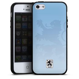 DeinDesign iPhone SE (2016-2019) Handy Silikon H&uuml;lle Case schwarz Handyh&uuml;lle Tsv 1860 M&uuml;nchen Official Licensed Product Logo