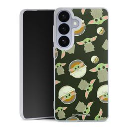 DeinDesign Galaxy S26+ Handy Slim Case Silikon Handyh&uuml;lle transparent H&uuml;lle extra d&uuml;nn Official Licensed Product Star Wars Muster Baby Yoda Silikon Slim Case