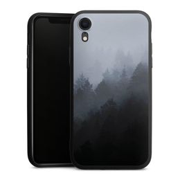 DeinDesign iPhone Xr Handy Premium Silikon H&uuml;lle Handyh&uuml;lle schwarz Case Tree Nature Kunst Silikon Premium Case