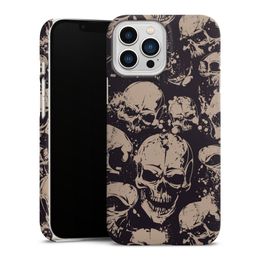 DeinDesign iPhone 13 Pro Max Handy Premium Case Smartphone Handyh&uuml;lle Schutzh&uuml;lle matt Totenkopf Halloween Gothic Premium Case
