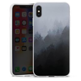 DeinDesign iPhone Xs Max Handy Silikon H&uuml;lle Case transparent Handyh&uuml;lle Tree Nature Kunst Silikon Case