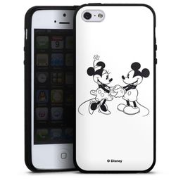 DeinDesign iPhone SE (2016-2019) Handy Silikon H&uuml;lle Case schwarz Handyh&uuml;lle Disney Valentine'S Day