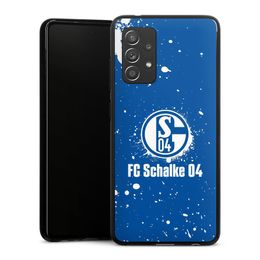 DeinDesign Galaxy A52s 5G Handy Silikon H&uuml;lle Case schwarz Handyh&uuml;lle Logo Fc Schalke 04 S04