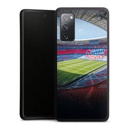 DeinDesign Galaxy S20 FE Handy Premium Silikon H&uuml;lle Handyh&uuml;lle schwarz Case Fc Bayern M&uuml;nchen Stadium Fcb Silikon Premium Case