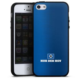 DeinDesign iPhone SE (2016-2019) Handy Silikon H&uuml;lle Case schwarz Handyh&uuml;lle Official Licensed Product Hsv Logo