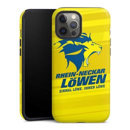 DeinDesign iPhone 12 Pro Handy Panzer Handyh&uuml;lle robuste Outdoor H&uuml;lle Schutzh&uuml;lle matt Official Licensed Product Rhein-Neckar-L&ouml;wen Rnl Tough Case