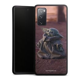 DeinDesign Galaxy S20 FE Handy Premium Silikon H&uuml;lle Handyh&uuml;lle schwarz Case Baby Yoda Star Wars The Child Silikon Premium Case