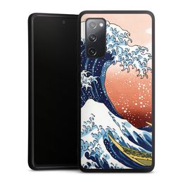 DeinDesign Galaxy S20 FE Handy Premium Silikon H&uuml;lle Handyh&uuml;lle schwarz Case Die Gro&szlig;e Welle Vor Kanagawa Art Japan Silikon Premium Case
