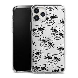 DeinDesign iPhone 11 Pro Max Handy Silikon H&uuml;lle Case transparent Handyh&uuml;lle Muster Rb Leipzig Transparent Silikon Case