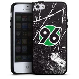 DeinDesign iPhone SE (2016-2019) Handy Silikon H&uuml;lle Case schwarz Handyh&uuml;lle Coat Of Arms H96 Hannover 96