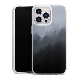DeinDesign iPhone 13 Pro Handy Silikon H&uuml;lle Case wei&szlig; Handyh&uuml;lle Tree Nature Kunst Silikon Case