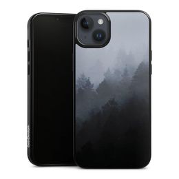 DeinDesign iPhone 14 Plus Handy Silikon H&uuml;lle Case schwarz Handyh&uuml;lle Tree Nature Kunst