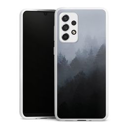 DeinDesign Galaxy A33 5G Handy Silikon H&uuml;lle Case wei&szlig; Handyh&uuml;lle Kunst Nature Tree Silikon Case