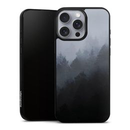 DeinDesign iPhone 16 Pro Max Handy Slim Case extra d&uuml;nn Silikon Handyh&uuml;lle schwarz H&uuml;lle Tree Nature Kunst Silikon Slim Case