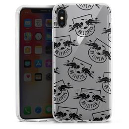 DeinDesign iPhone Xs Max Handy Silikon H&uuml;lle Case transparent Handyh&uuml;lle Muster Rb Leipzig Transparent Silikon Case