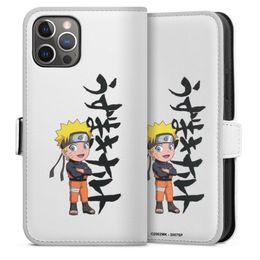 DeinDesign iPhone 12 Pro Handy Klapph&uuml;lle Handyh&uuml;lle aus Kunst Leder wei&szlig; Flip Case Anime Naruto Shippuden Official Licensed Product Sideflip mit Lasche