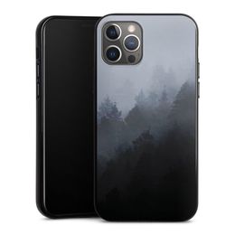 DeinDesign iPhone 12 Pro Handy Silikon H&uuml;lle Case schwarz Handyh&uuml;lle Tree Nature Kunst