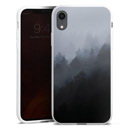 DeinDesign iPhone Xr Handy Silikon H&uuml;lle Case wei&szlig; Handyh&uuml;lle Tree Nature Kunst Silikon Case